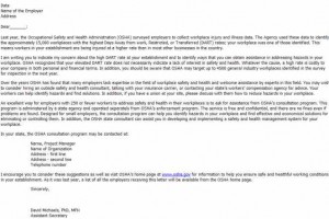 15,000 Workplaces Receive Letters from OSHA | Occupational Health ...
